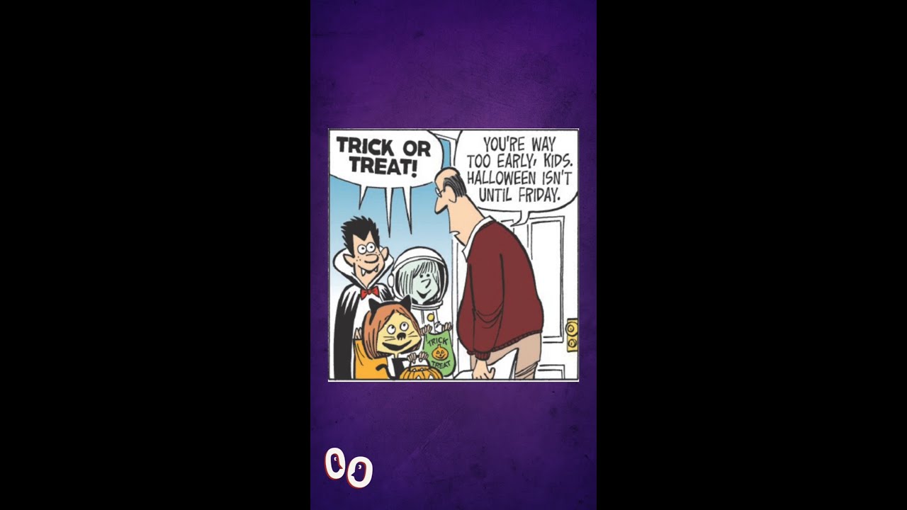 Early Trick or Treating- Dustin Comic