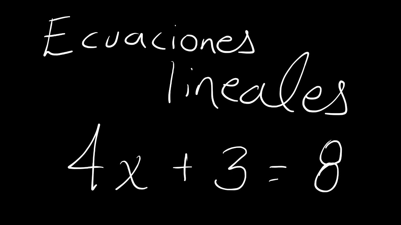 Linear Equations - Introduction