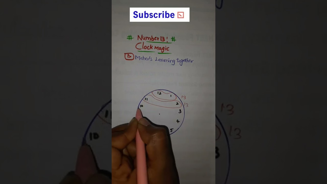clock magic #shorts #youtubeshorts#maths#mathstricks#clock
