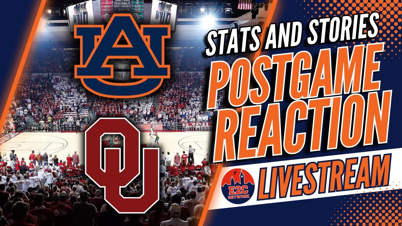 Postgame | Auburn Falls to Oklahoma 91-79 | Basketball Stats and Stories