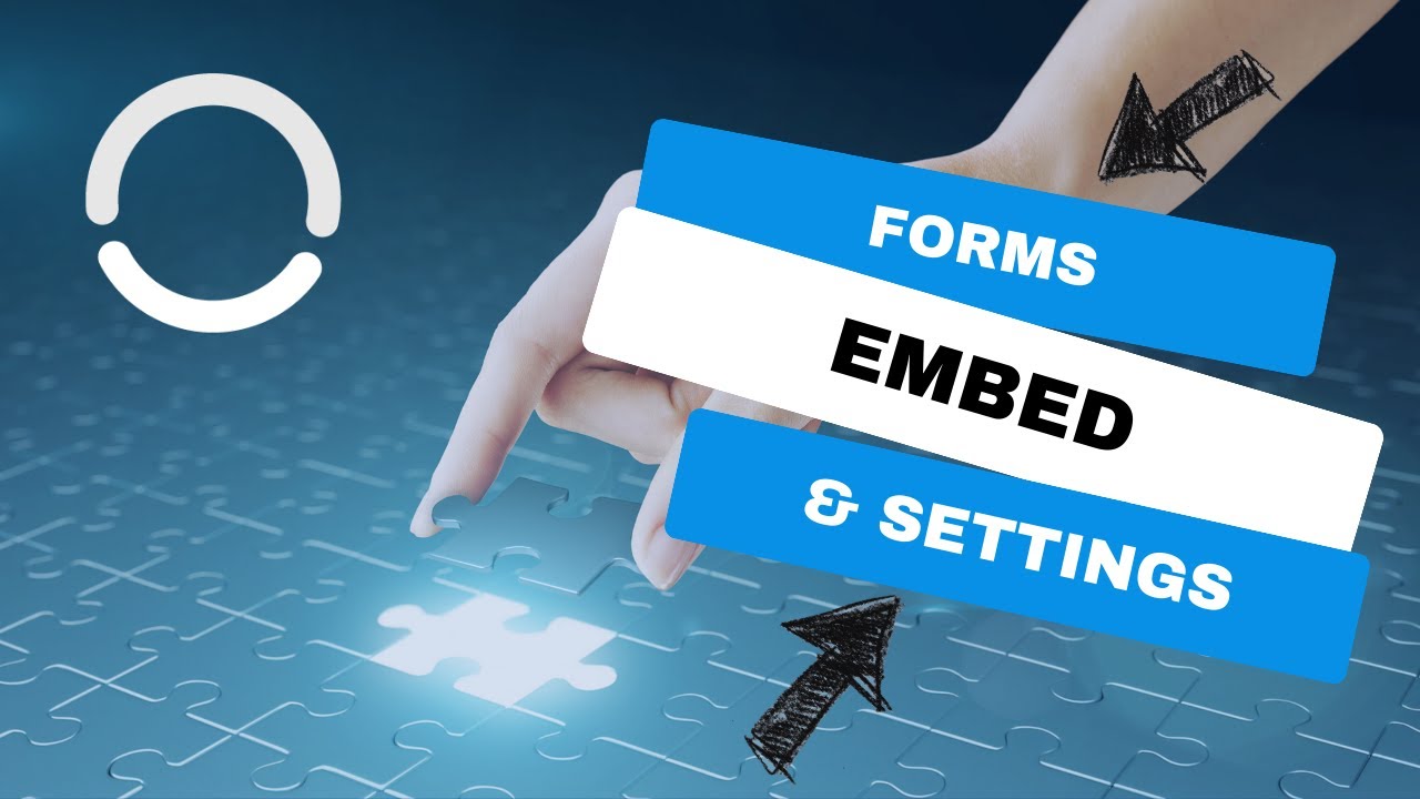 Chapter 2   4 Forms, embed and form settings