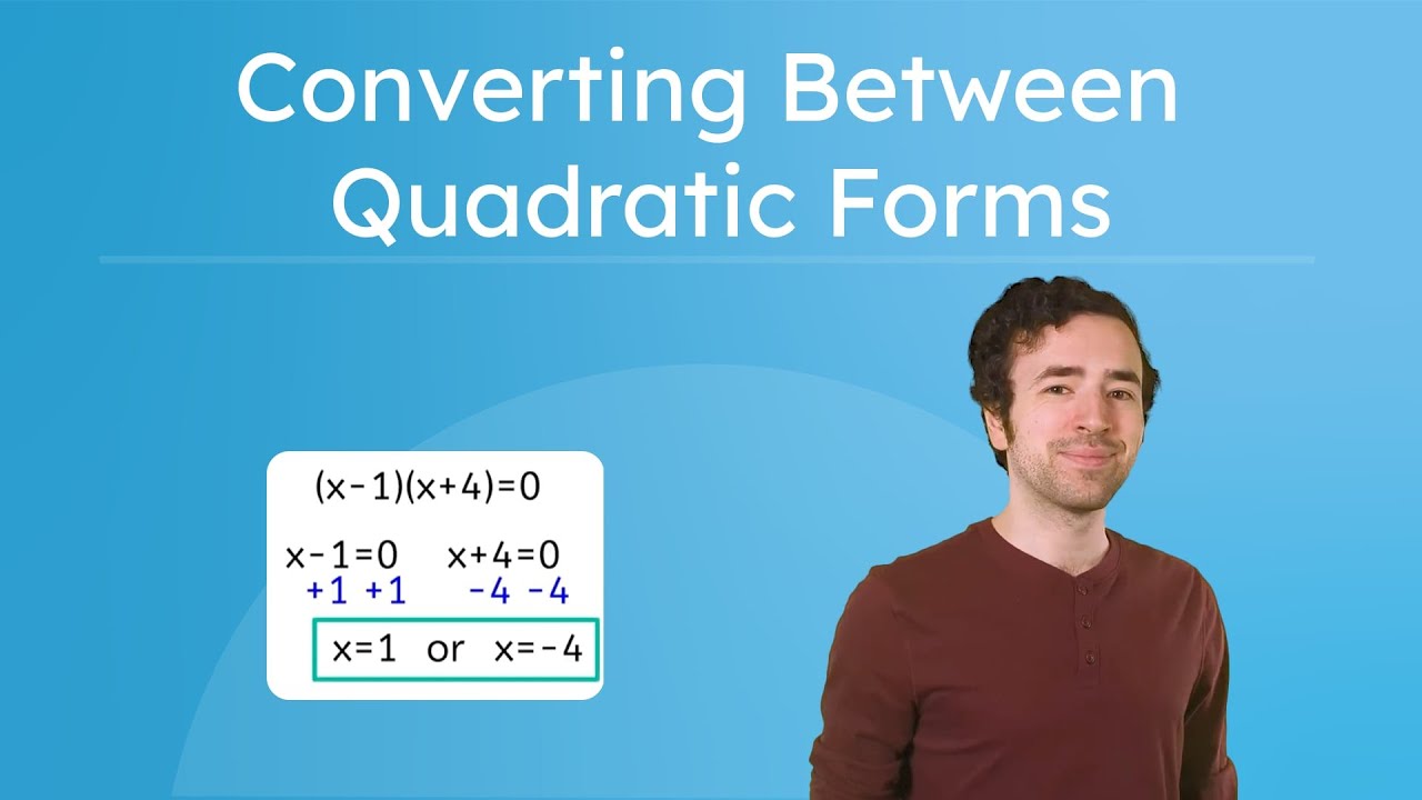 Converting Quadratic Forms: Standard and Vertex • Video • Lenny Learning