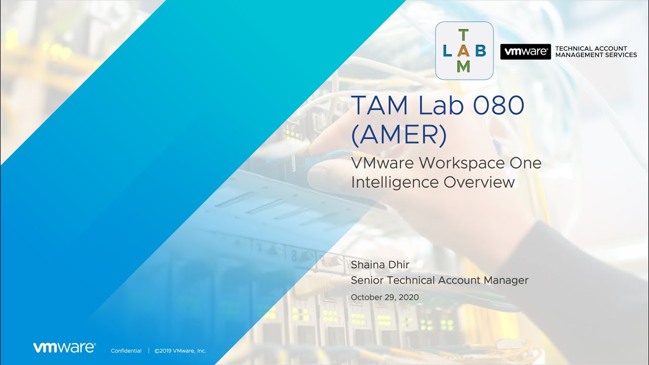 TAM Lab 080 - VMware Workspace One Intelligence Overview