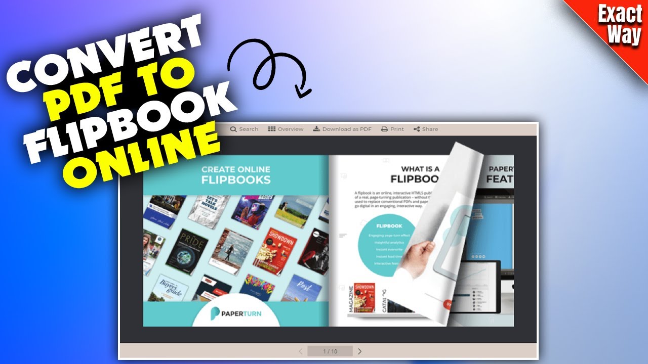 How to convert pdf to flipbook online - Full Guide