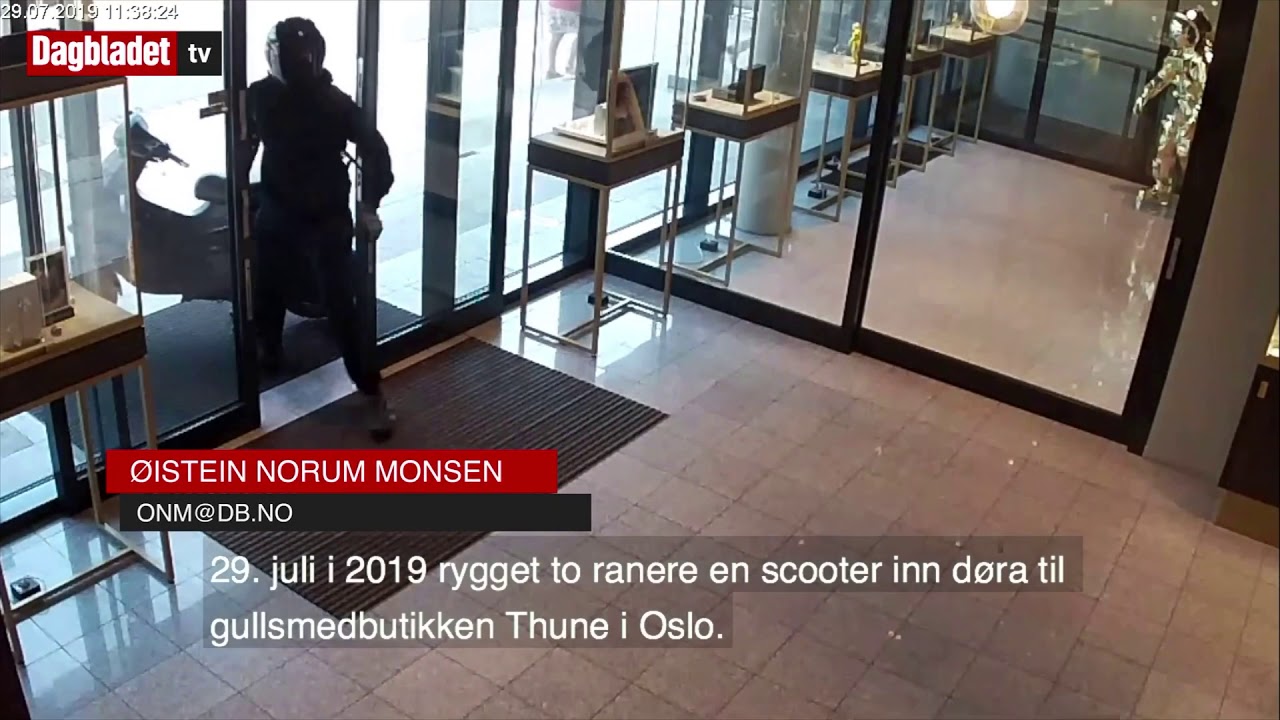 Væpnet ran i gullsmedbutikken 29. Juli 2019