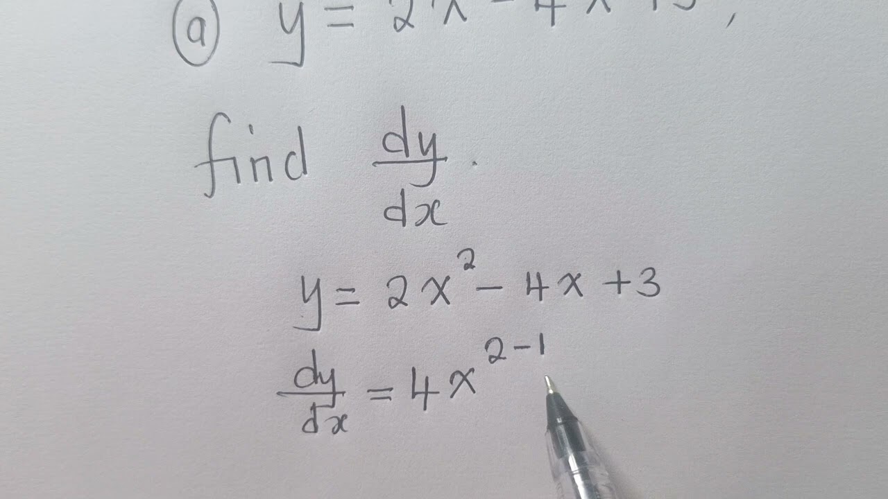 Derivative dy/dx | Calculus problem.