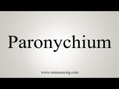 How To Say Paronychium