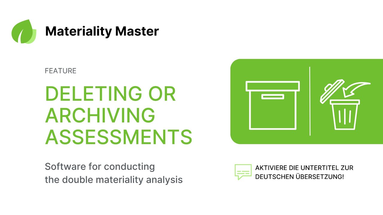 Feature | Archiving or Deleting Assessments