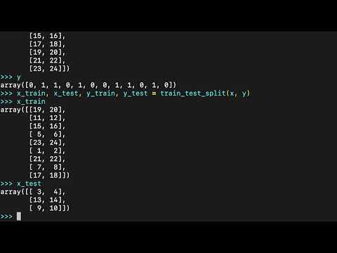 Splitting Datasets in Python With scikit-learn and train_test_split()