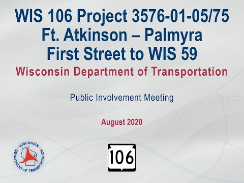 WIS 106 Resurfacing project, Palmyra - Jefferson County