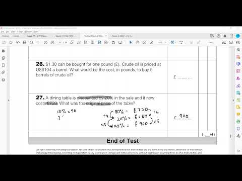 Reverse Percentage Finding the Original Amount