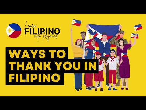 What are the different Ways to Say Thank you in Filipino/Tagalog? || LEARN FILIPINO #tagalog