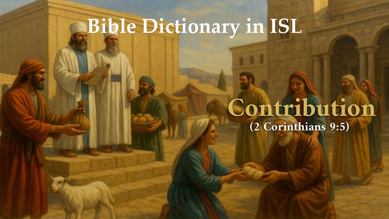 Contribution | Bible Dictionary | Indian Sign Language