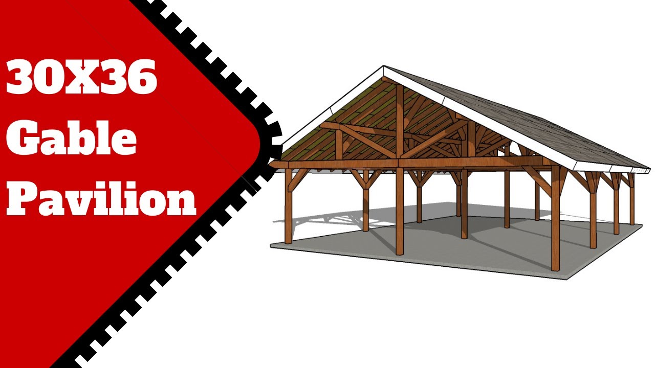 30x36 Gable Pavilion Plans