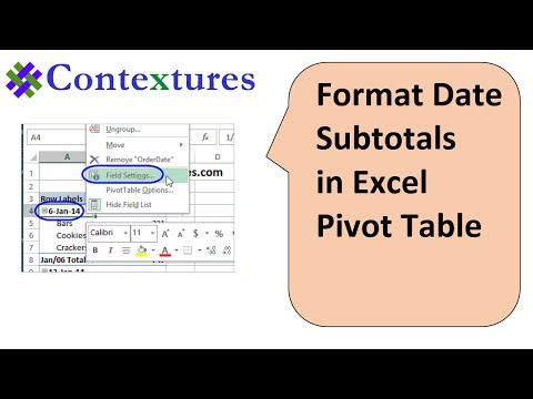 How to Fix Date Formats in Excel Pivot Table Subtotals