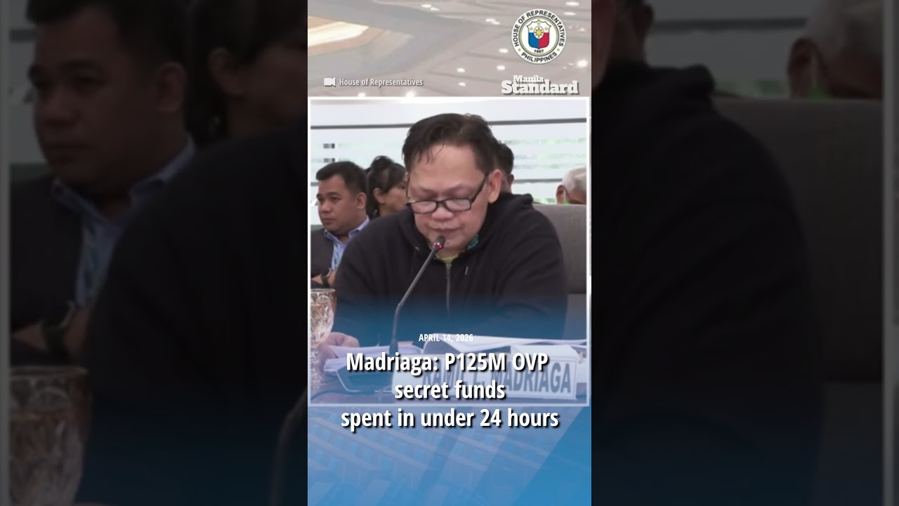 Madriaga: P125M OVP secret funds spent in under 24 hours