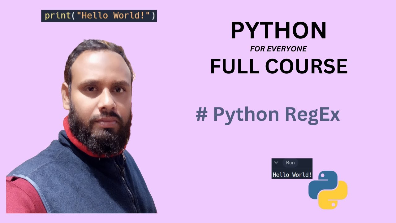 RegEx in Python | Tutorial #27