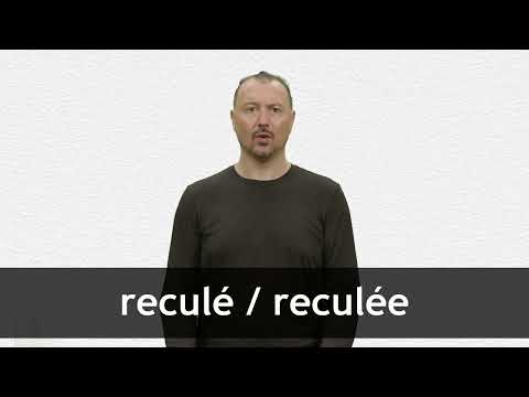 English Translation of “RECULÉ” | Collins French-English Dictionary