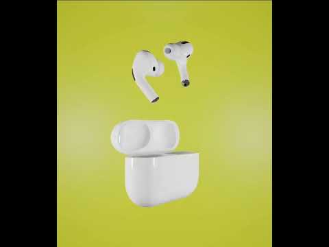 Apple airpods animation made in Blender