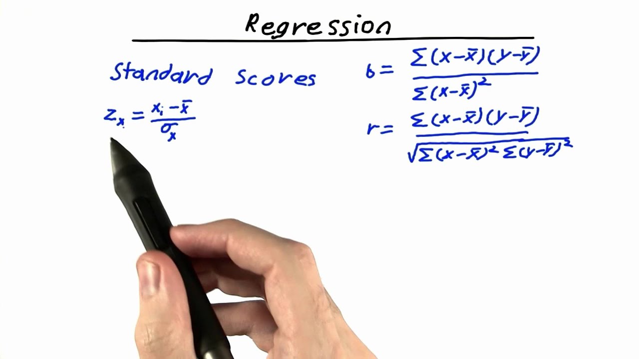 Standard Score Regression - Intro to Statistics
