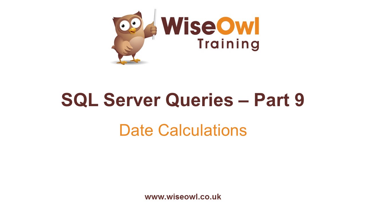 SQL Server Queries Part 9 - Date Calculations