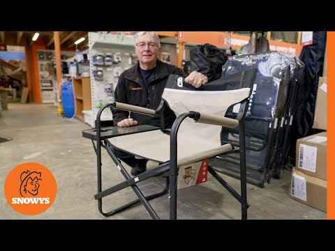 Coleman Steel Directors Chair + Side Table