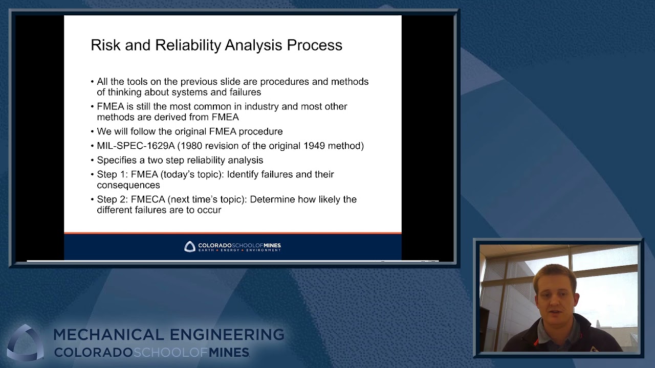 Risk and Reliability: FMEA Intro