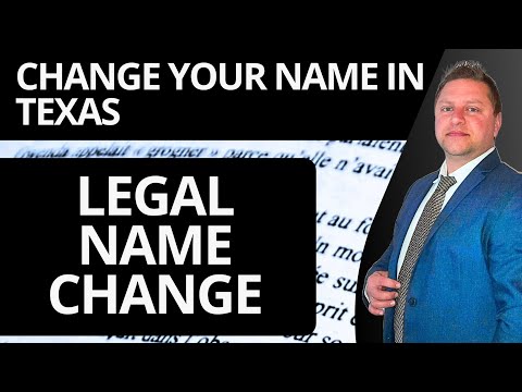 How to Legally Change Your Name in Texas | Legal Name Change Tutorial 2025