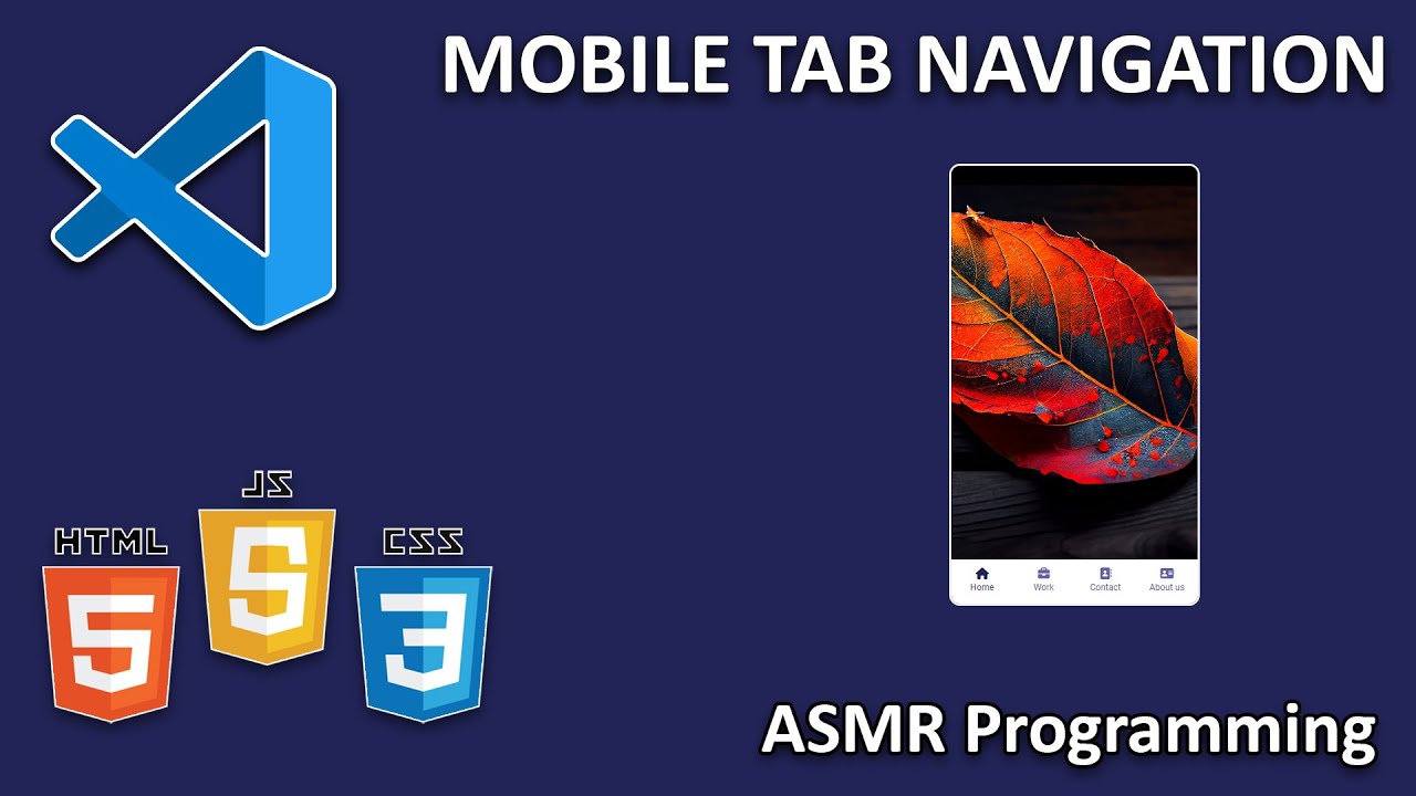 ASMR Programming – Mobile Tab Navigation- No Talking