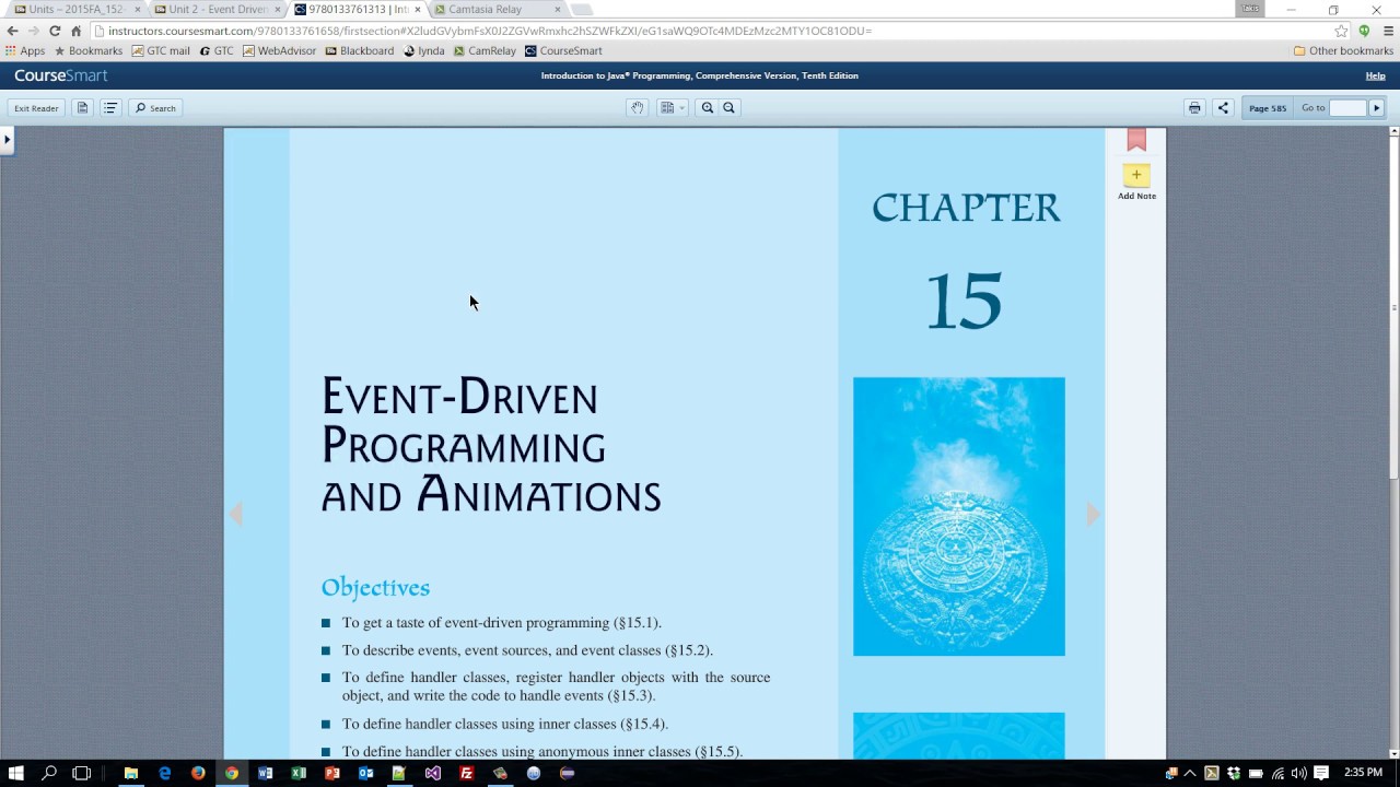 Java Programming 2 - Chapter 15 Lecture Part 1