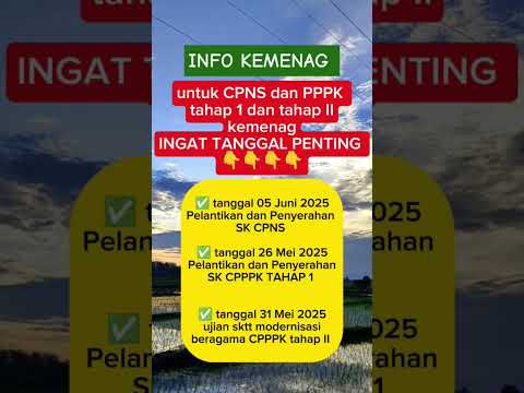 KEMENAG ‼️CPNS DAN PPPK TAHAP 1 DAN TAHAP II #guru