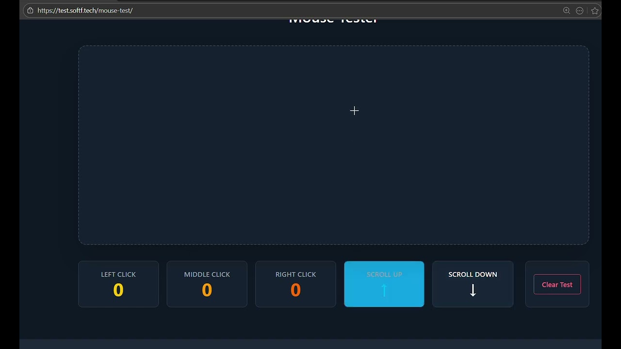 Mouse Test Online – Check Clicks, Double Click & Scroll Wheel (No Download)