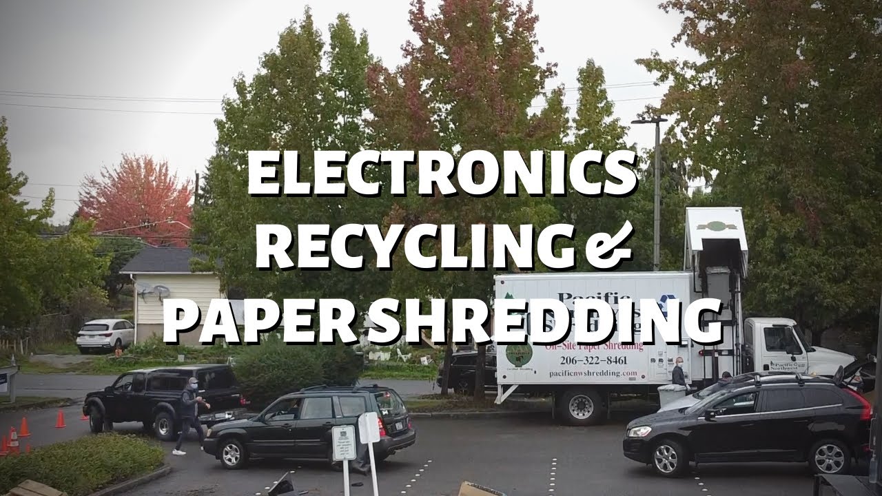 Shredding and Electronics Recycling with SBK Recycling & Pacific Northwest Shredding