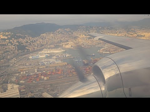Flightline Fairchild Swearingen Metro III Landing at Genoa Cristoforo Colombo Airport