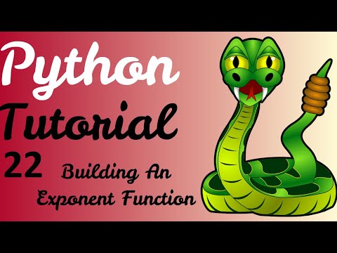 Python Tutorial - 22 (Exponent Function)