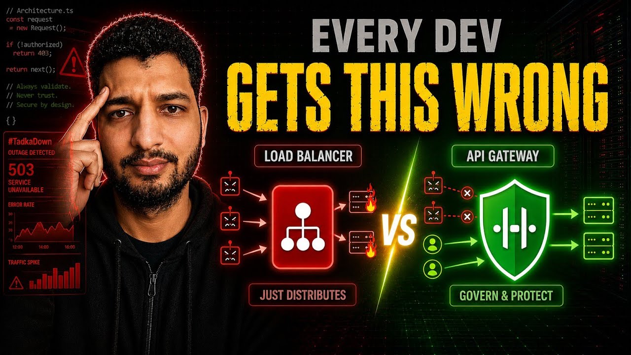 API Gateway vs Load Balancer: Why Every Developer Gets This Wrong in System Design