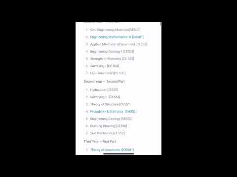 IOE Syllabus of Civil Engineering - BCE #enginering