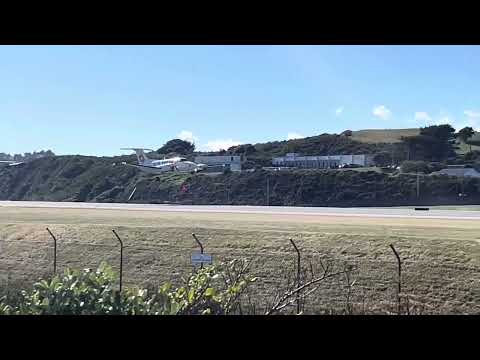 Skyline Aviation Beech King air 350 landing at Wellington
