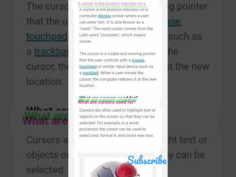 what is cursor #ytshorts #shorts #youtubeshorts #youtube #education