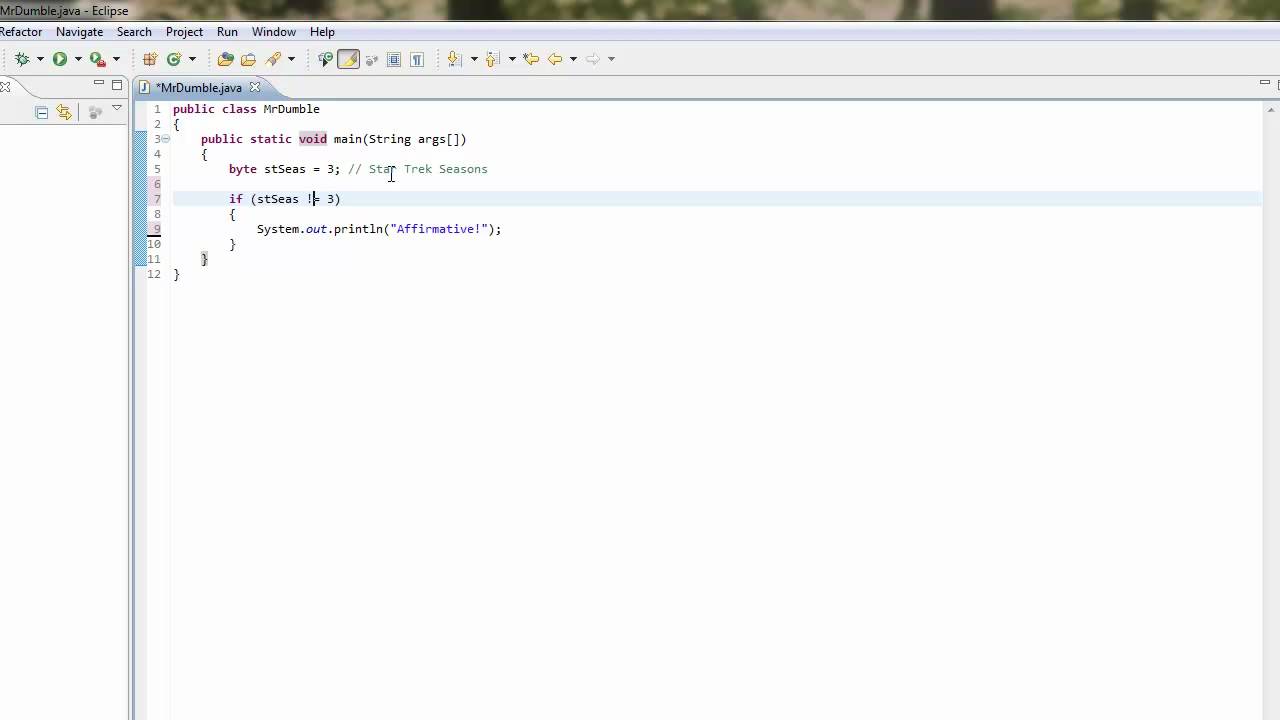 Java Tutorial #12: If Statements + Else!