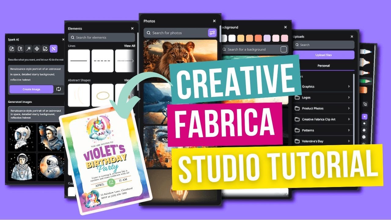 Creative Fabrica Studio Tutorial: DIY Party Invitations In Minutes