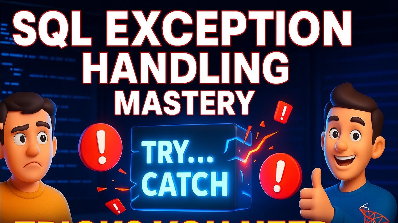 SQL Server Exception Handling Tutorial | Fix Errors Fast with TRY CATCH! @JangiTech #errorhandling