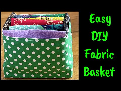 How Easy To Make Fabric Basket/ New Method To Make Storage Box Easier For Beginners @TheTwinsDay .