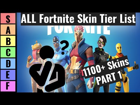 ALL Fortnite Skins Tier List (1100+ Skins!): PART ONE