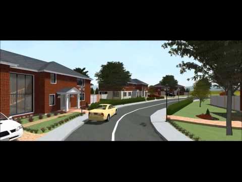 E & F Design - A external visualisation of a housing estate designed by E & F Design