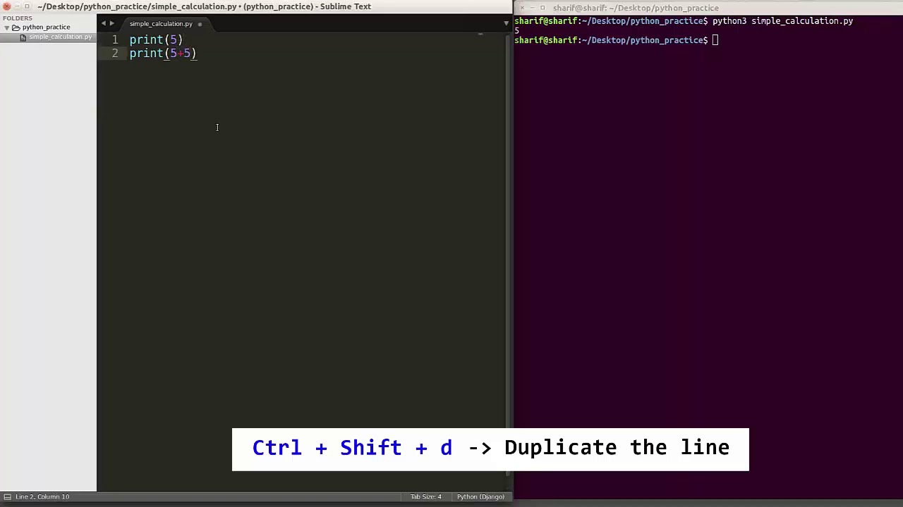 Bangla Python Tutorial - 02.03 - Simple Calculation