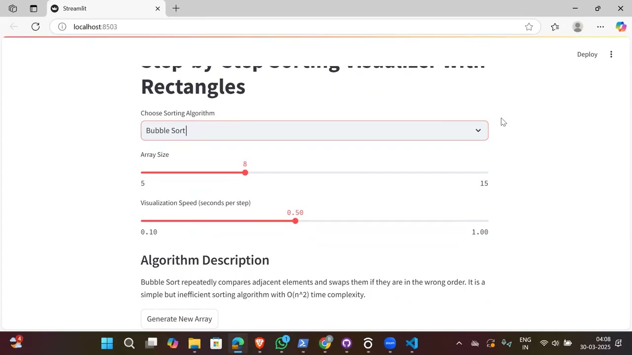 SortEase: An Interactive Sorting Algorithm Visualizer