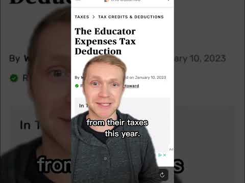 How Teachers can save on Taxes