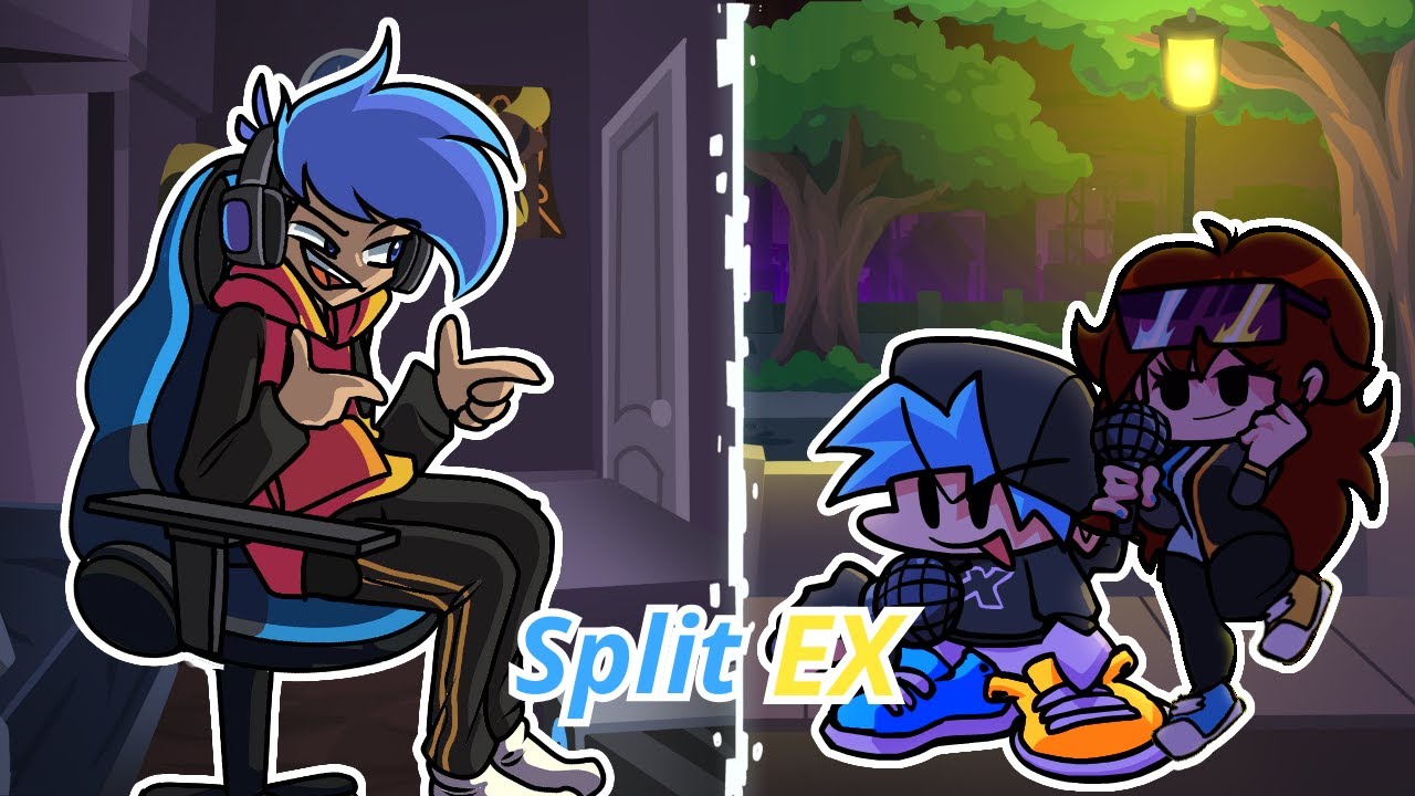 FNF Split EX but it's Amor VS BF & GF (EX skin) (5K subs SPECIAL)