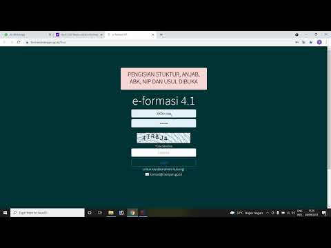 Cara Login Organisasi | E-FORMASI KEMENPAN-RB